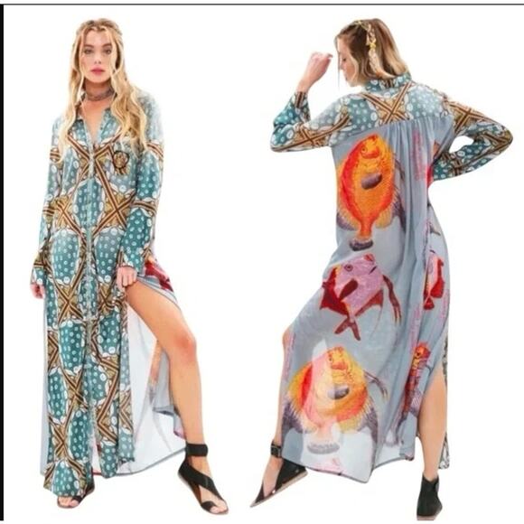 Aratta Silent Journey | Dresses | Aratta Flying Fisher Maxi Duster ...